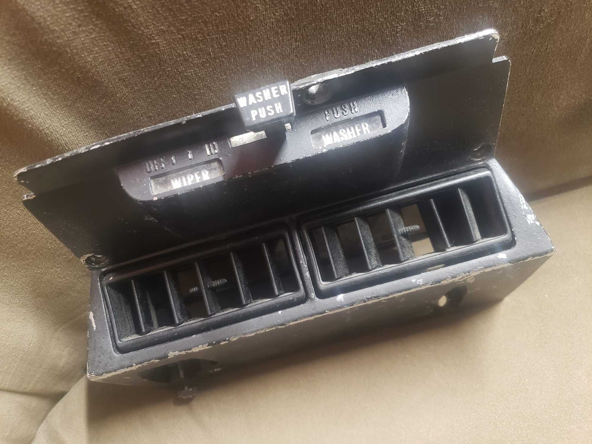 FS (For Sale) 1969-1971 c3 corvette center console wiper switch bezel ...