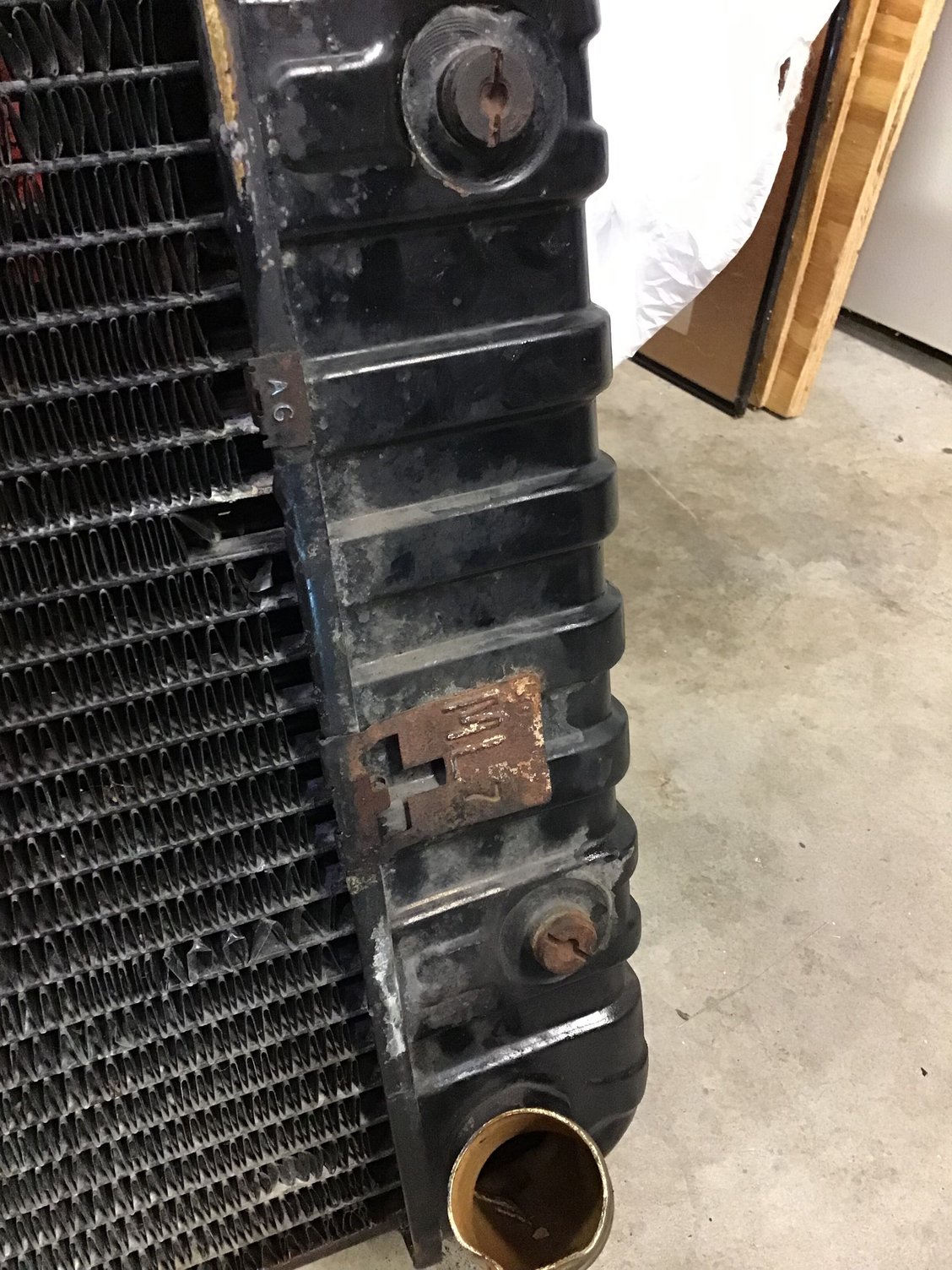 My original 40 yo radiator replacement 79 l82 - CorvetteForum ...