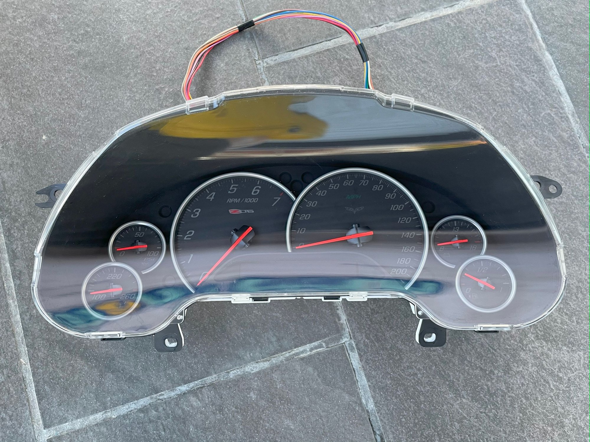 FS (For Sale) C6 Z06 Instrument Gauge Speedometer Cluster LS7 200mph ...