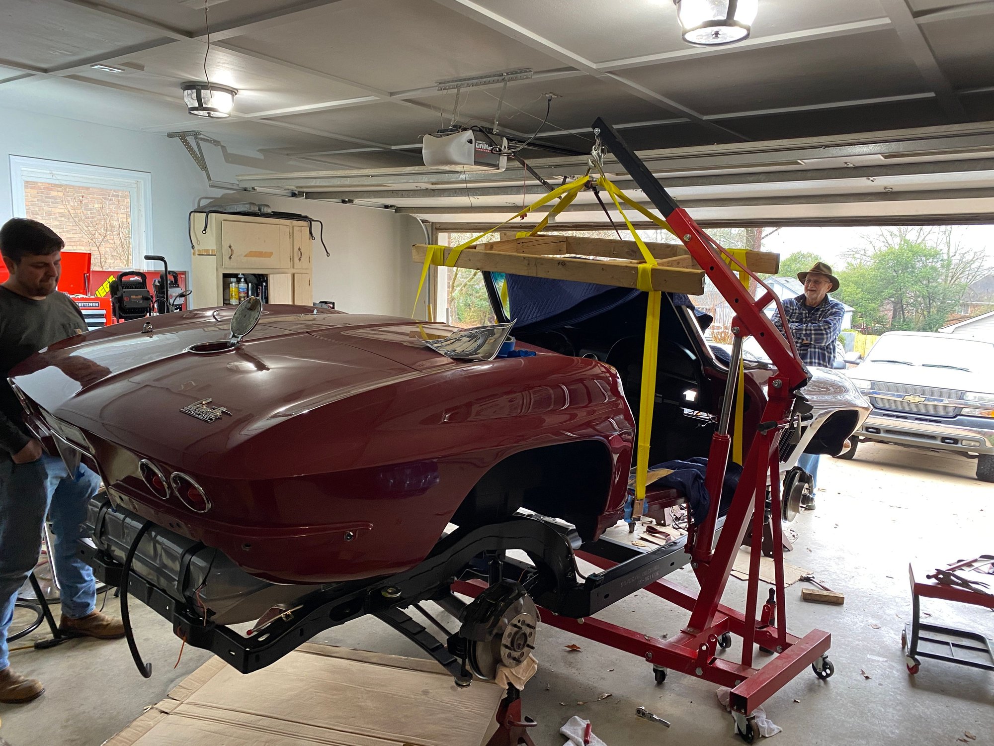 Lifting a body off of my C2 Corvette - CorvetteForum - Chevrolet ...