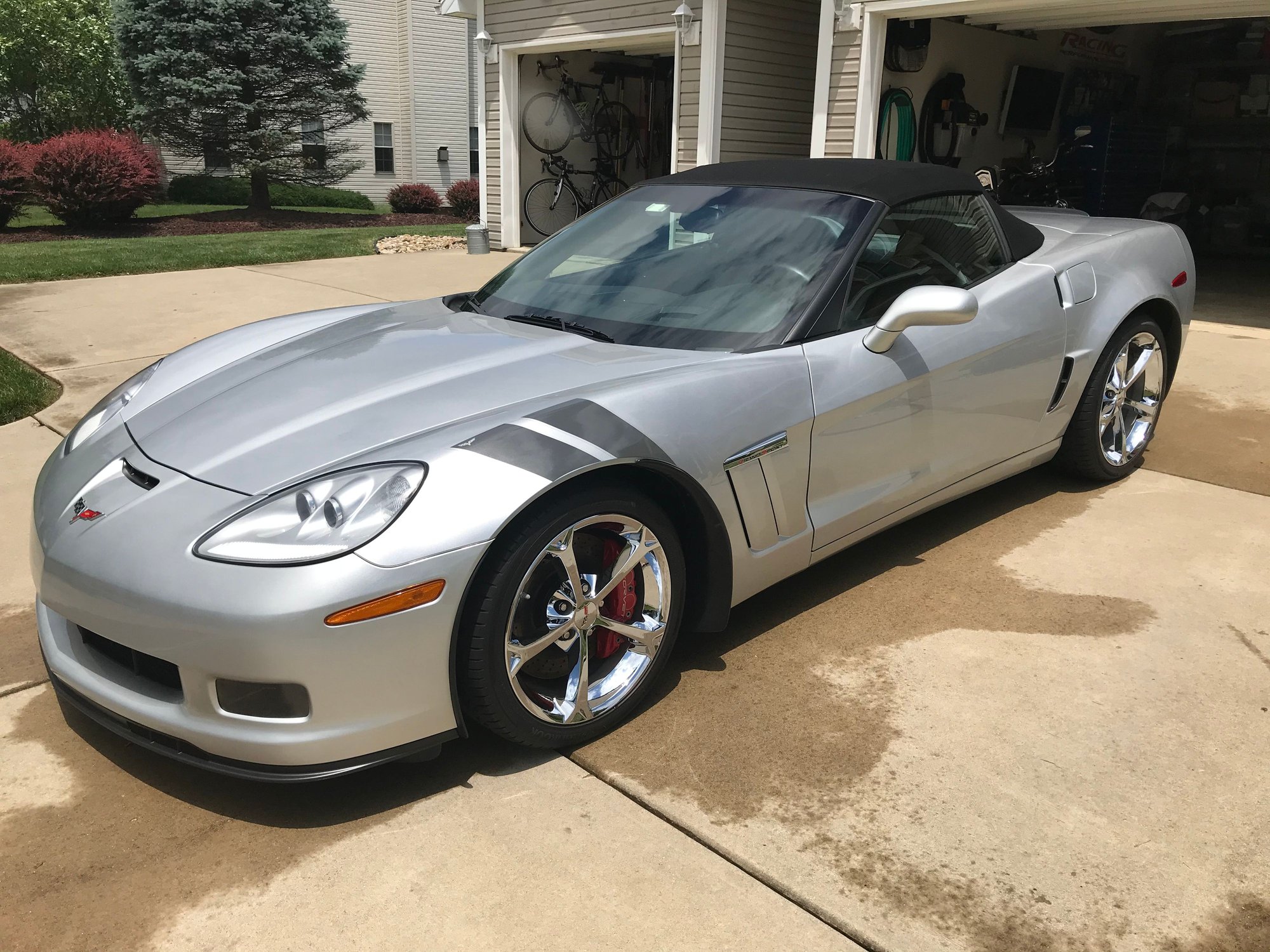 FS (For Sale) 2010 C6 Grand Sport 3LT Convertible, Blade Silver, Ebony ...