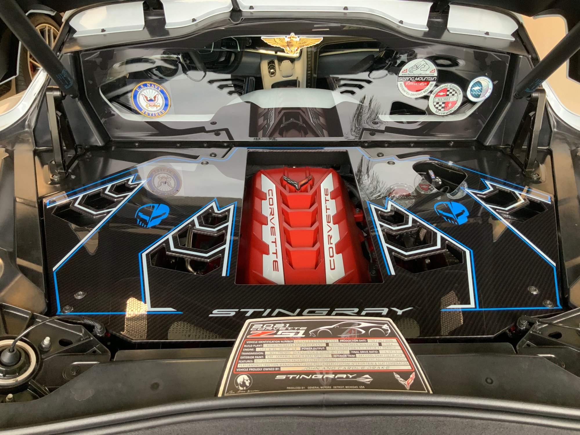 Corvette Engine Compartment Car Production Plate - CorvetteForum ...