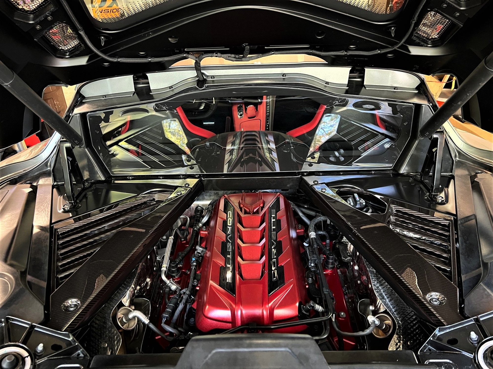 C8 engine cover red - CorvetteForum - Chevrolet Corvette Forum Discussion