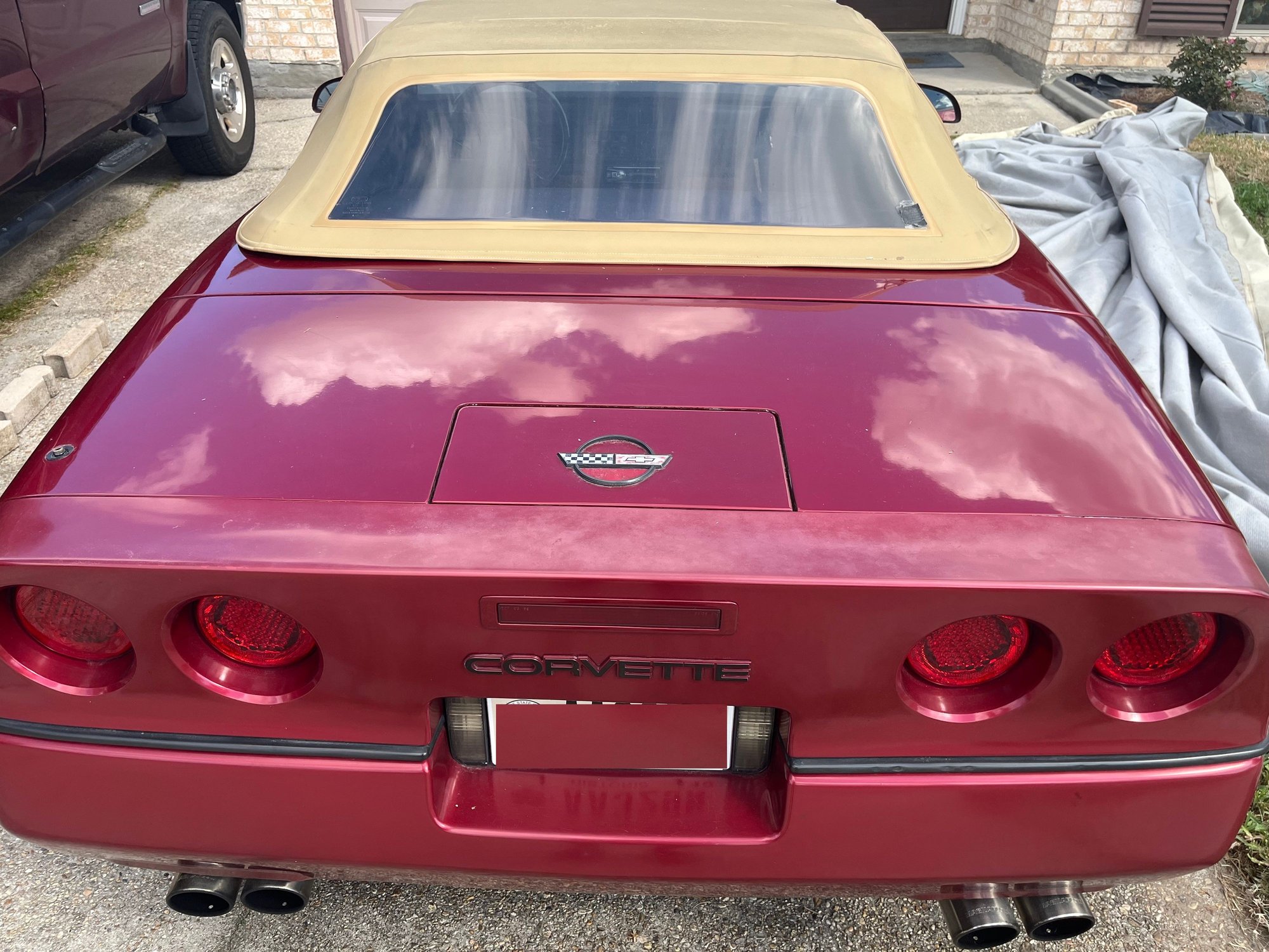 FS (For Sale) 1989 burgundy C4 Corvette convertible - CorvetteForum ...