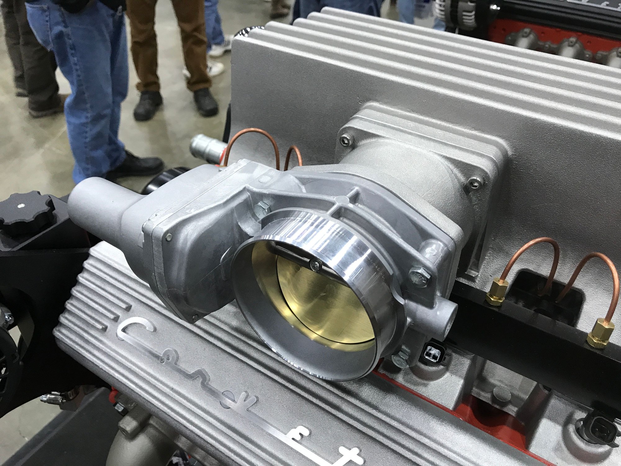 LS motor with fake old school fuelie unit - CorvetteForum - Chevrolet ...