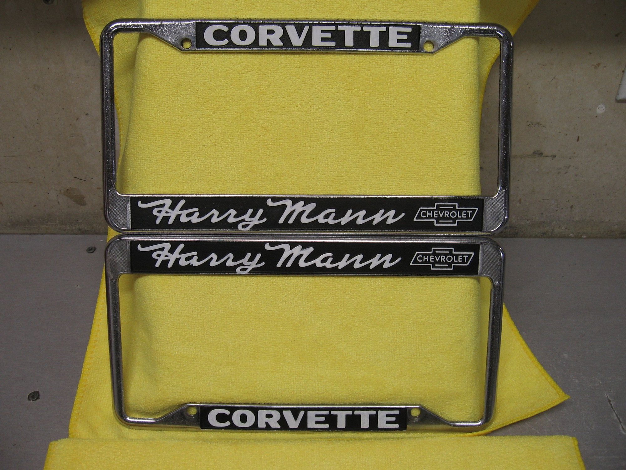 C2 Harry mann chevrolet licinse frames - CorvetteForum - Chevrolet ...