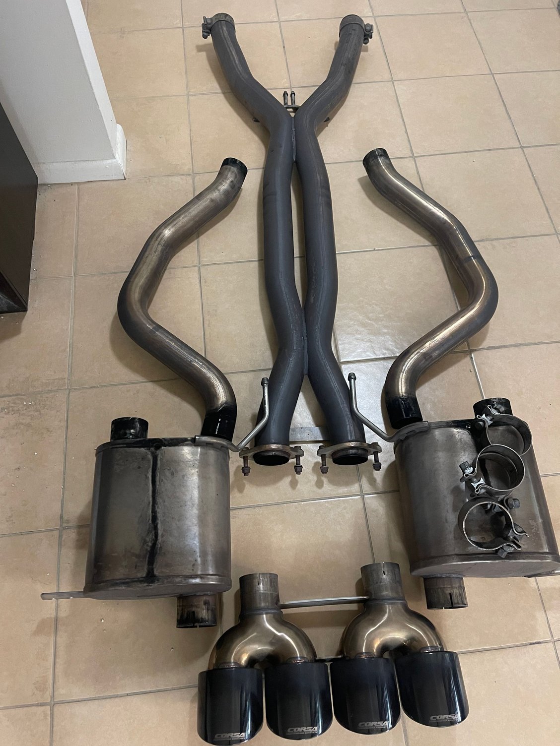 FS (For Sale) Corse double helix x pipe with corsa xtreme exhaust for ...