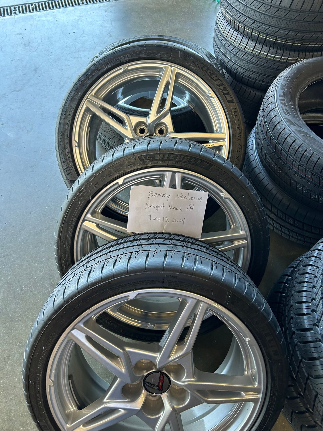 FS (For Sale) Take-off OEM C8 Wheels/Rims and Michelin AS Wheels + TPMS ...