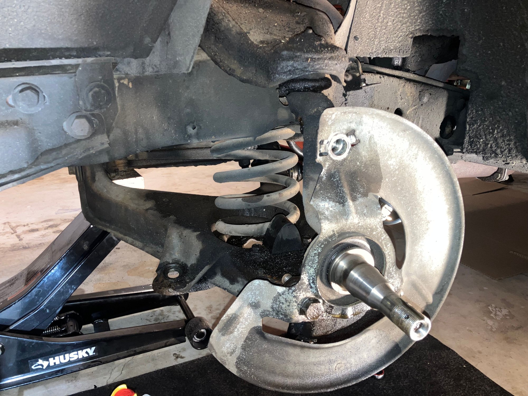 Finally got her back on the ground... but with a bent trailing arm ...