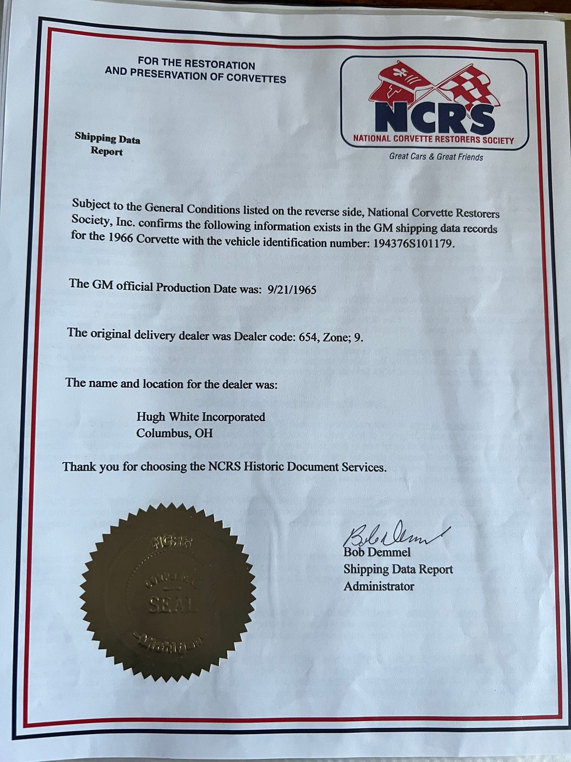 FS (For Sale) 1966 L79 Multiple NCRS Top Flight Corvette ...