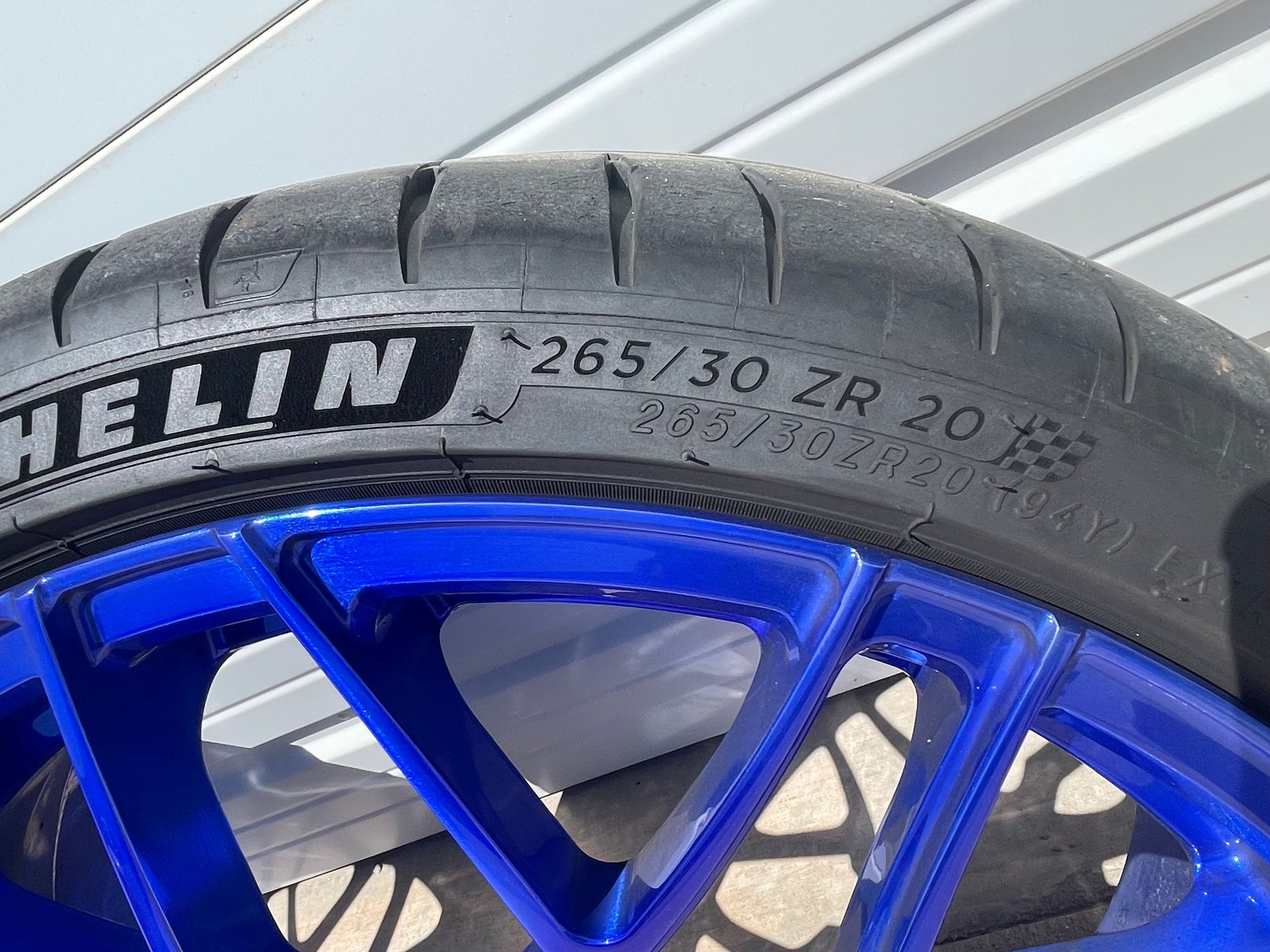 FS (For Sale) AEROLARRI Custom Forged Blue Wheels & Tires ...