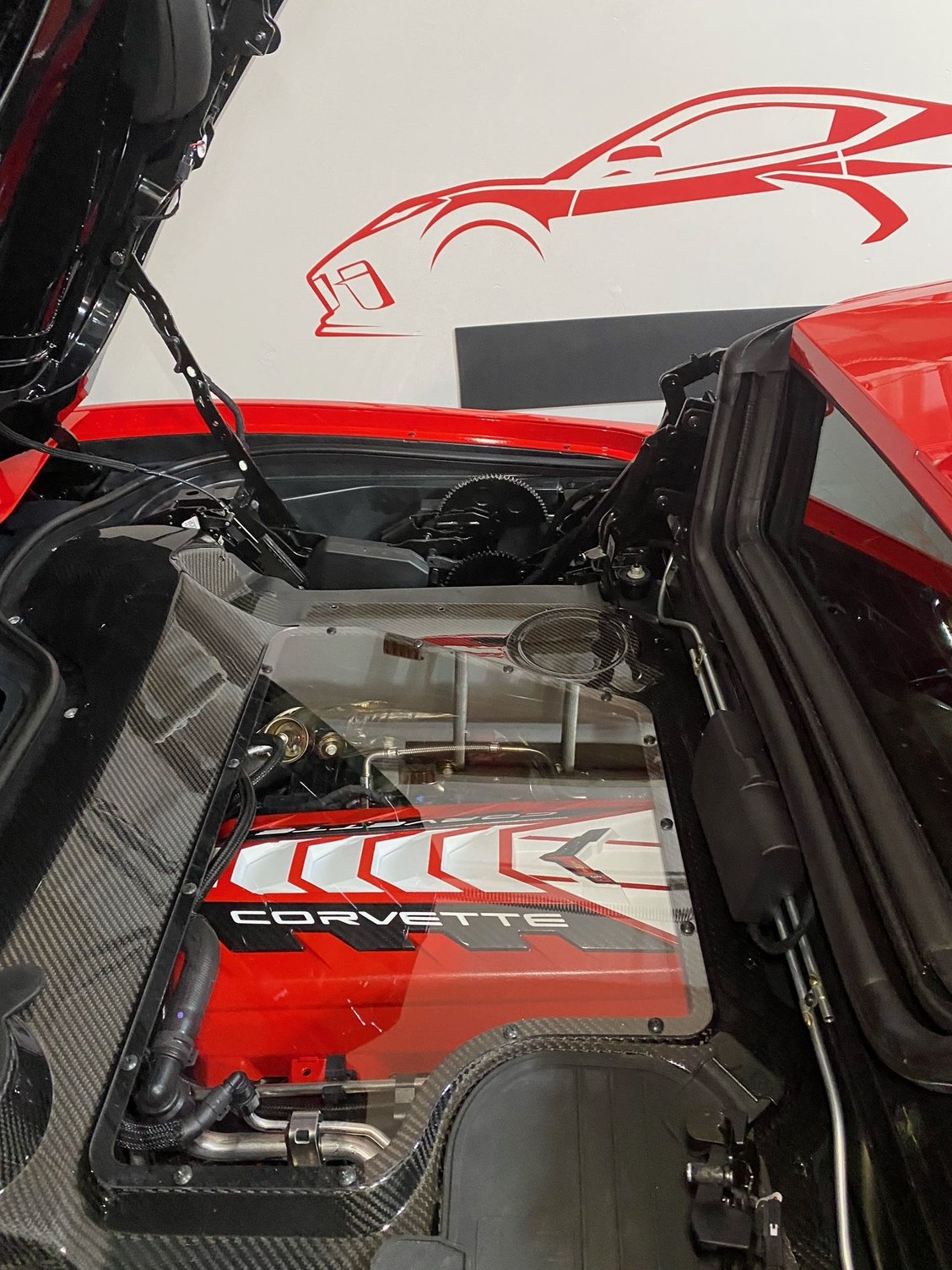 Paragon Carbon Fiber Clear Engine Cover for HTC - CorvetteForum ...