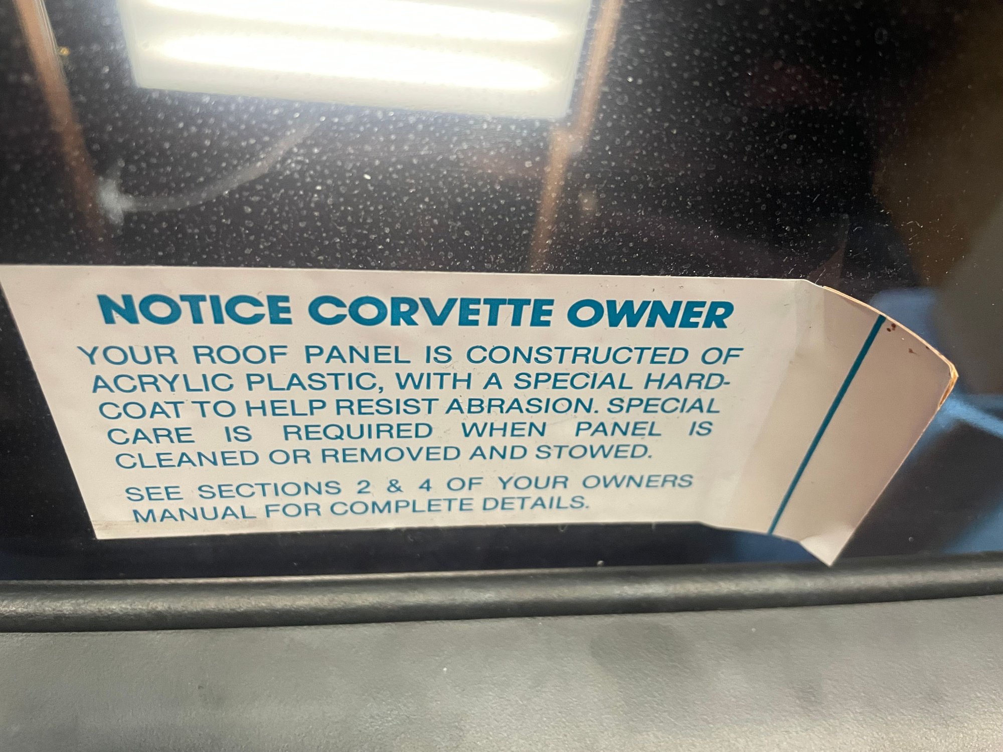 Any original owners remember this sticker? - CorvetteForum - Chevrolet ...