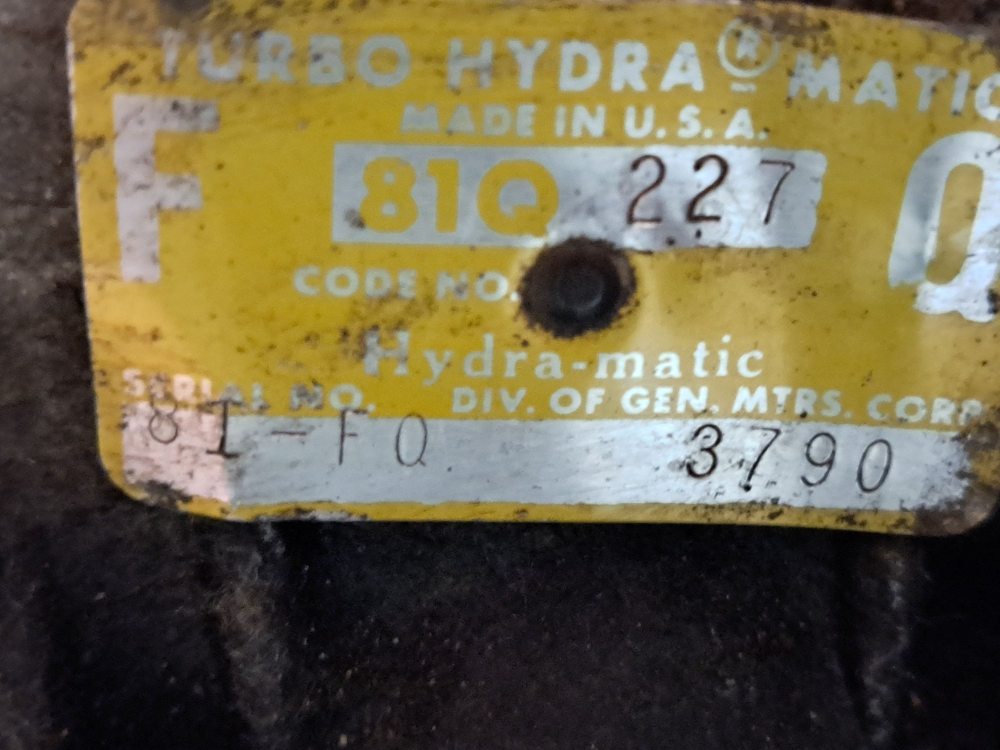 TH400 ID Question - CorvetteForum - Chevrolet Corvette Forum Discussion