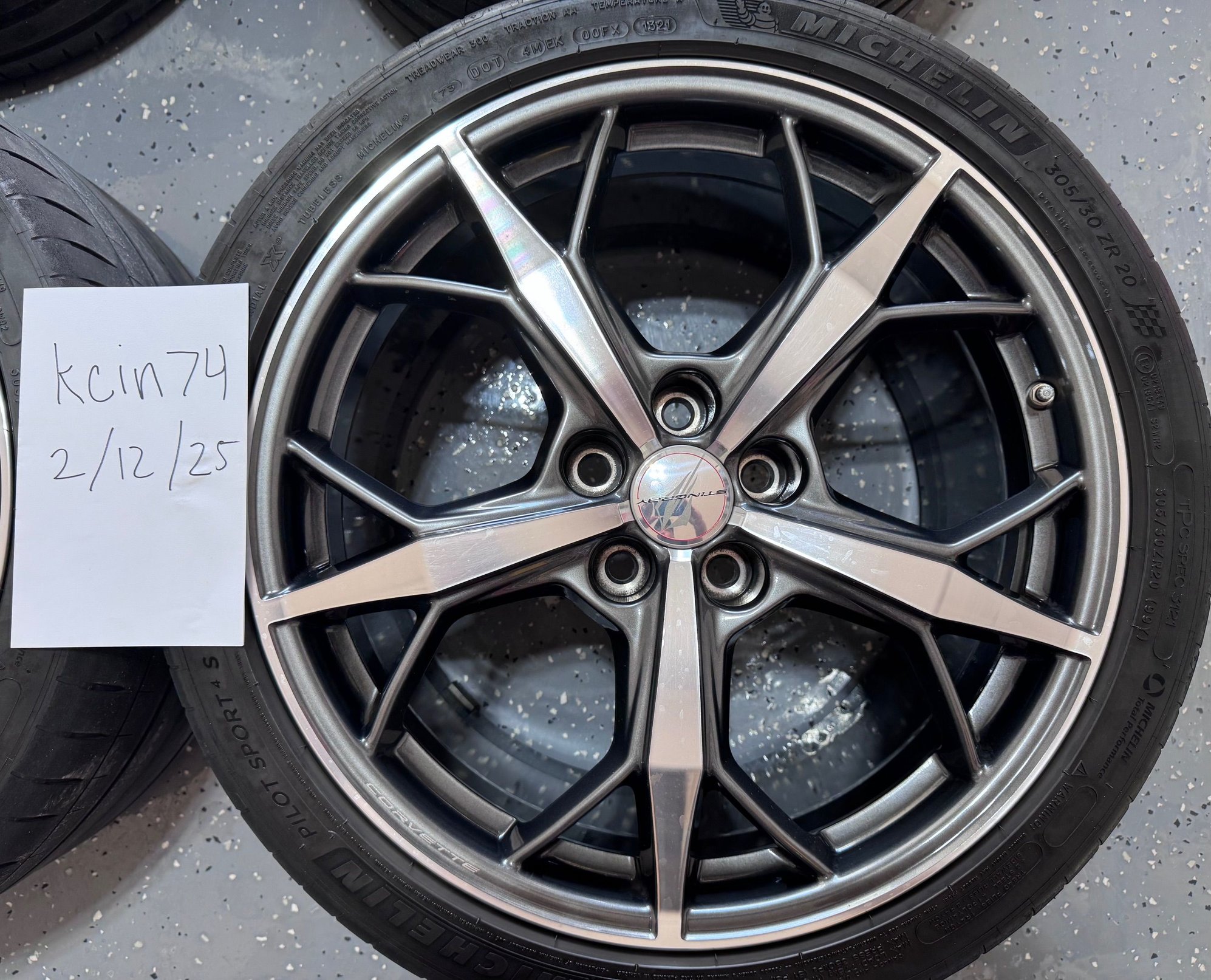 FS (For Sale) OEM Gunmetal/Polished Trident Wheels - CorvetteForum ...