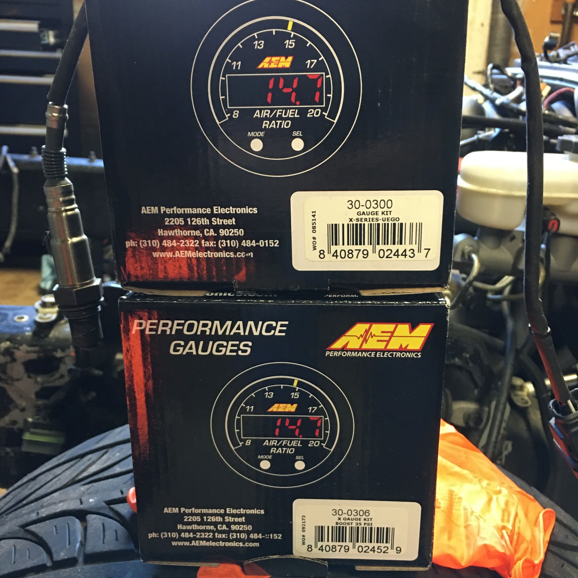 FS (For Sale) Dual gauge a-pillar with AEM X-Series AFR Wideband ...