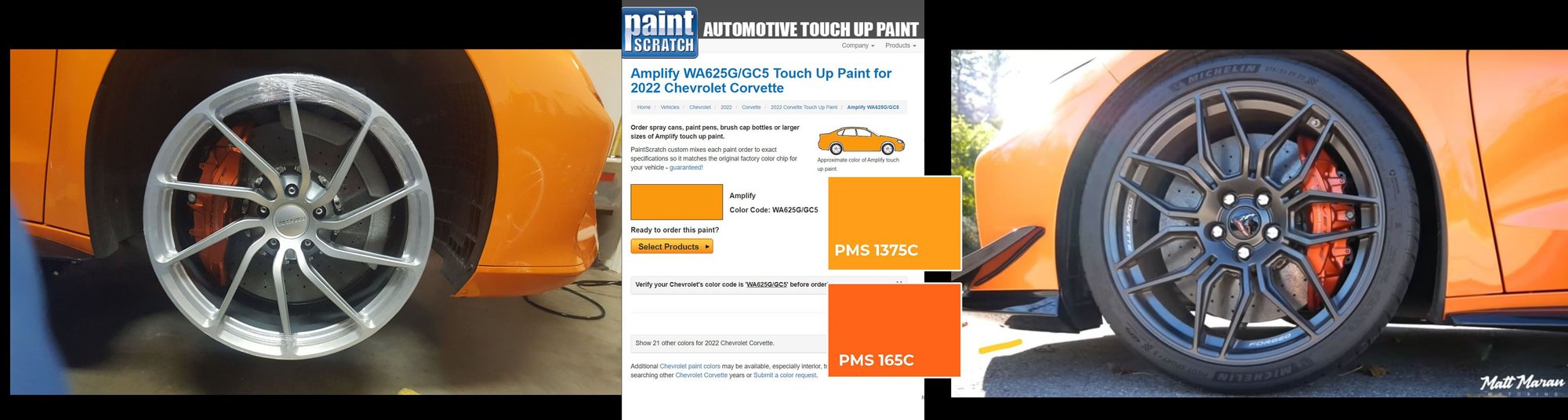 Amplify Orange and Orange Caliper PMS number? - CorvetteForum ...