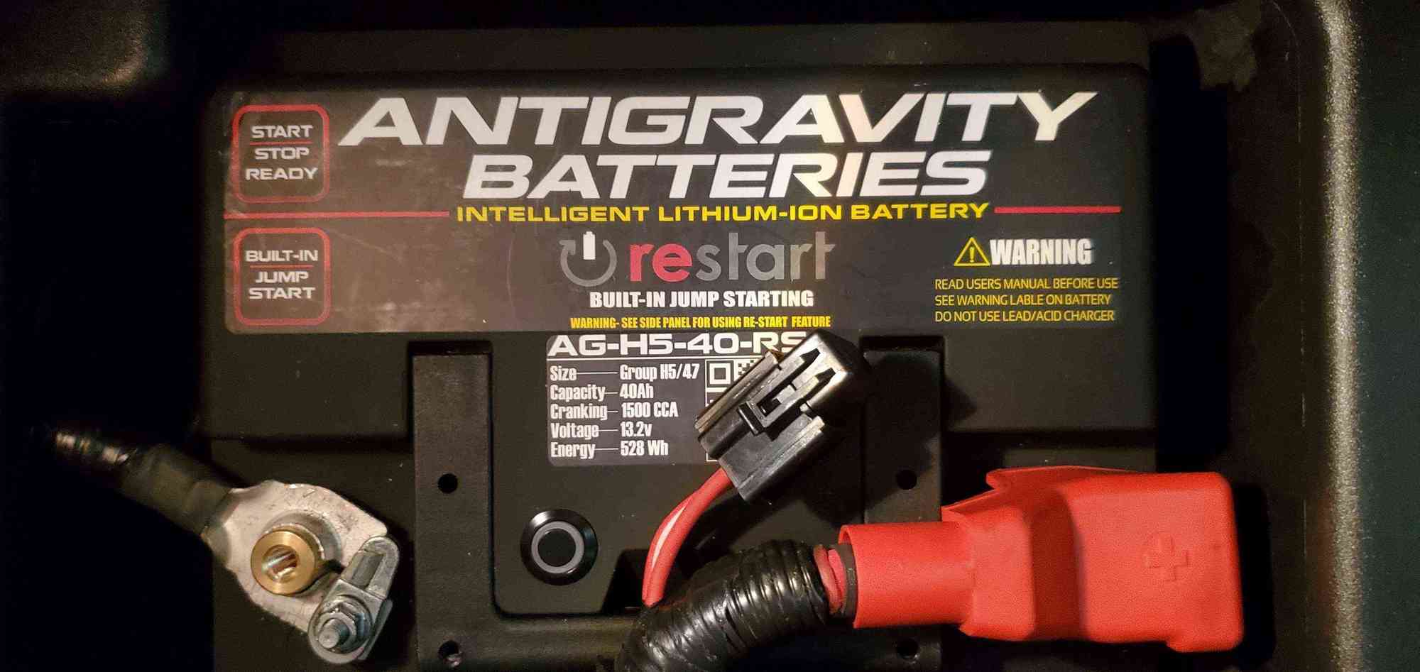 Antigravity Group 75 battery for C6 Z06 - CorvetteForum - Chevrolet ...