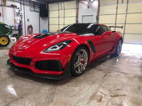 FS (For Sale) 2019 ZR1, Manual, $249,995 Red/Red ZTK Track Performance ...