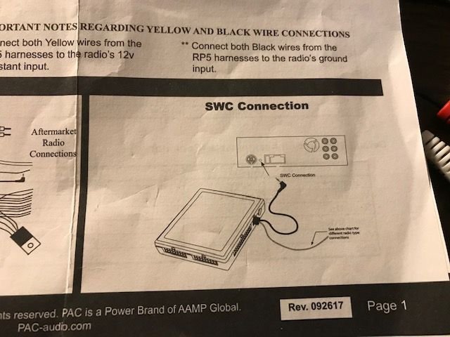Question on the PAC RP5-GM11 Interface for C6 - CorvetteForum ...