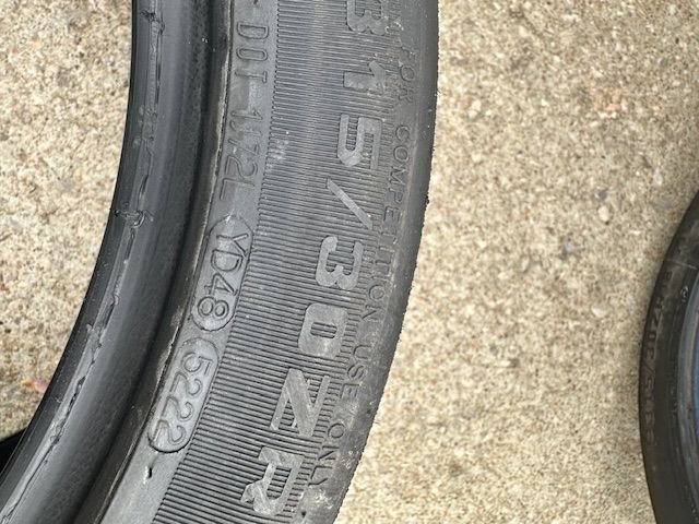 FS (For Sale) Used hoosier a7's, 315/30/18 and 345/35/18 ...