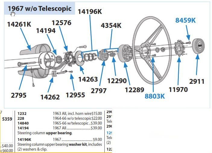 C2 Steering shaft longitudinal moving - CorvetteForum - Chevrolet ...