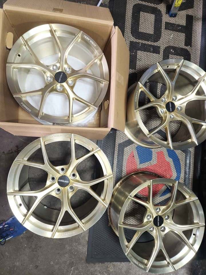 FS (For Sale) wide body forged wheels (gold) - CorvetteForum ...