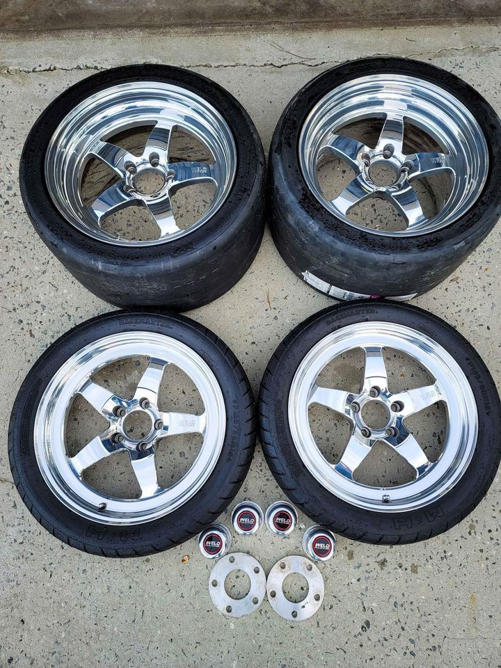 FS (For Sale) Polished Weld RTS wheels widebody 18x5 & 18x13 clears big ...