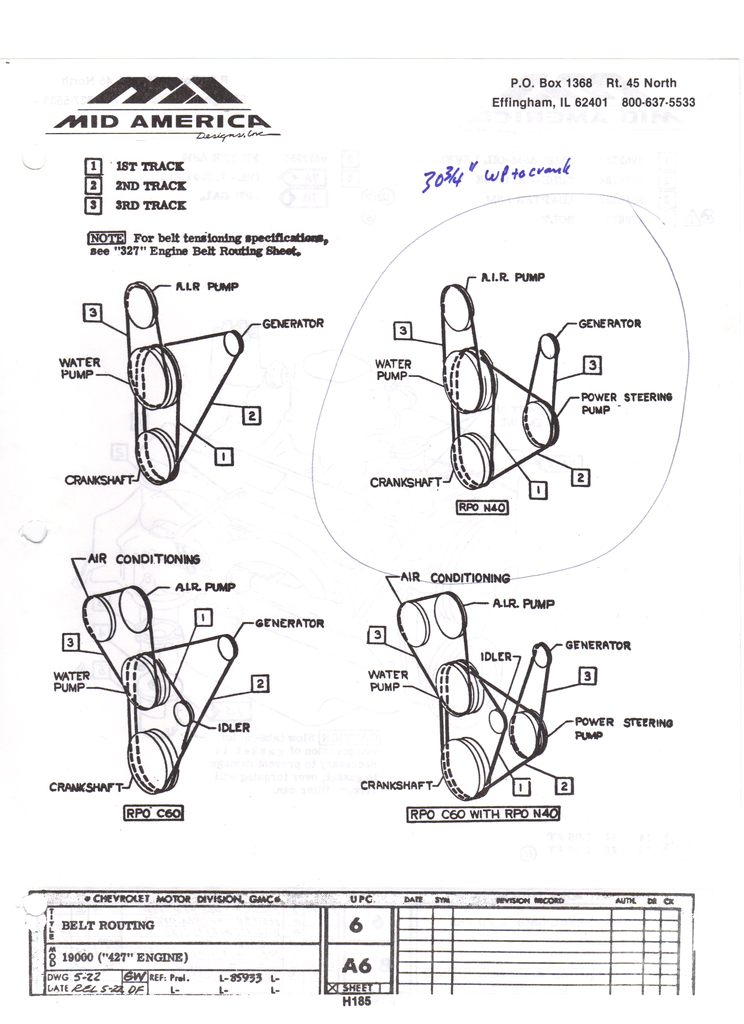 69 427 Engine Belt layout - CorvetteForum - Chevrolet Corvette Forum ...