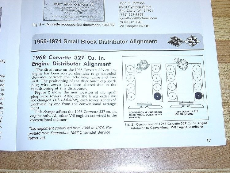 Firing Order 454 1970 Corvette - CorvetteForum - Chevrolet Corvette ...