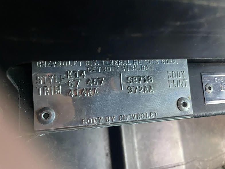 Stamped Trim Tag - CorvetteForum - Chevrolet Corvette Forum Discussion
