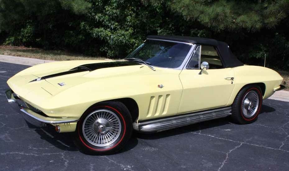 Picture of yellow C2 with KO's and blackwalls - CorvetteForum ...