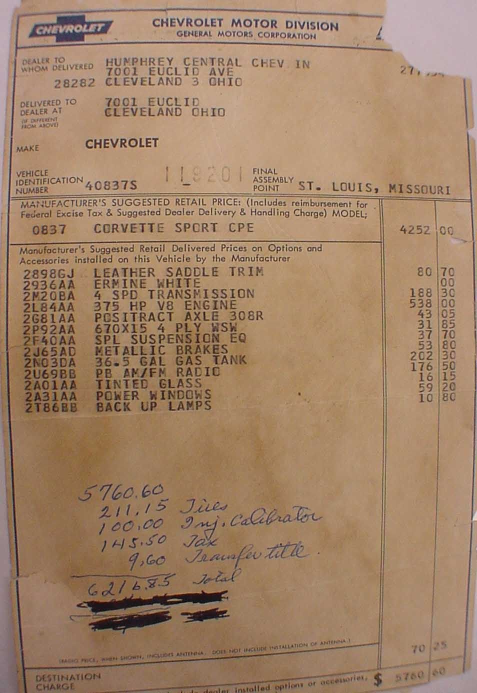 C2 63 with j65 option questions - CorvetteForum - Chevrolet Corvette Forum Discussion