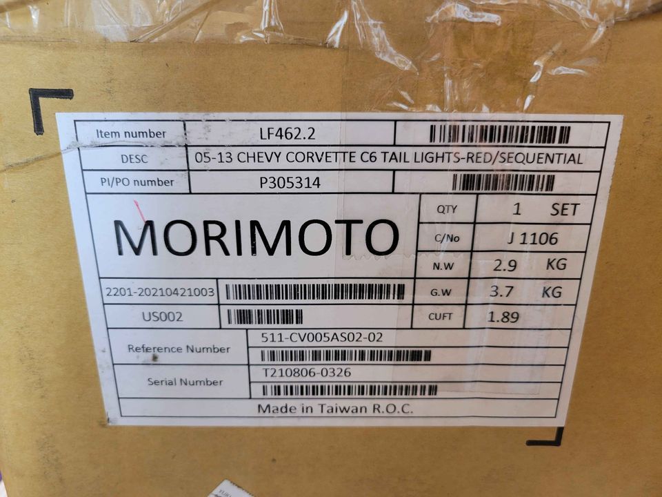 FS (For Sale) CT - Morimoto XB Tail Lights - Red (LF462.2) - CorvetteForum - Chevrolet Corvette ...
