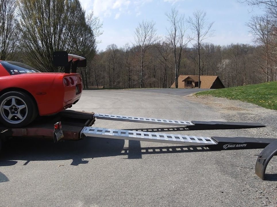 C5 with splitter and trailer ramps, looking for advice on race ramps or ...