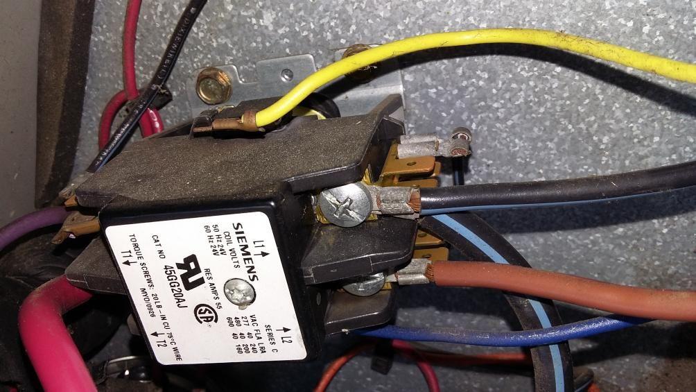 Installed new contactor now compressor runs all the time ...