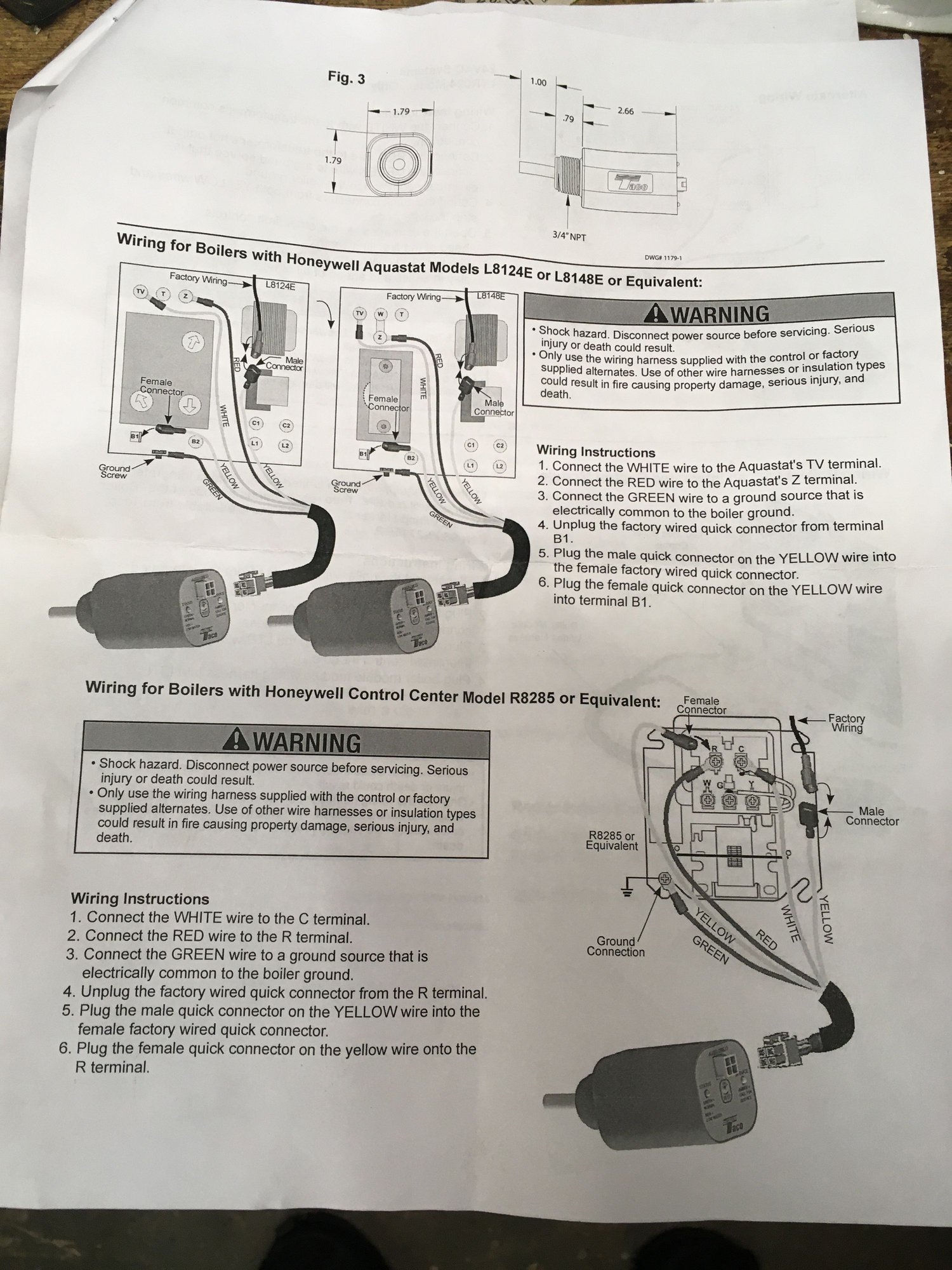 Honeywell R8285D Control Center wired correctly? - DoItYourself.com ...
