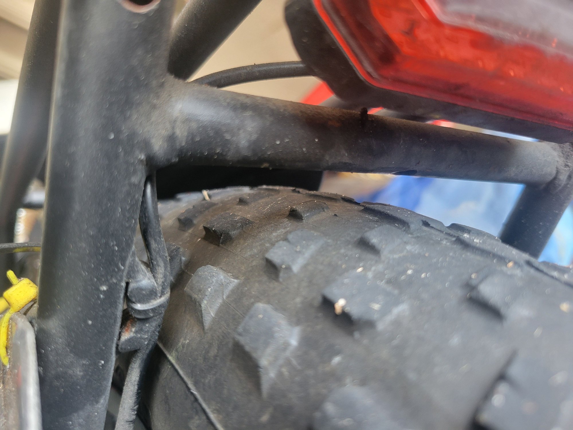 Rear tire hitting rack - DoItYourself.com Community Forums