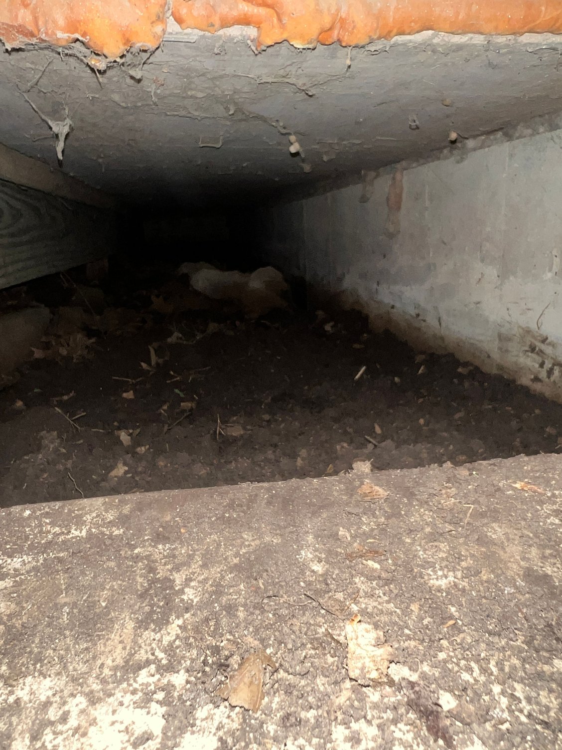 soil erosion under cantilevered floor causes crawl space leaks ...