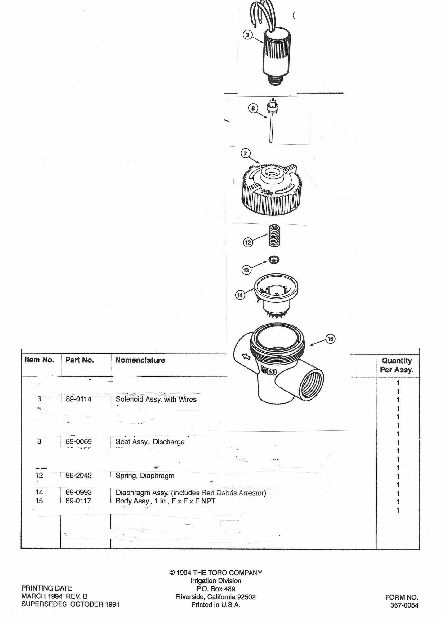 Toro Flo-Pro valve diagram - DoItYourself.com Community Forums