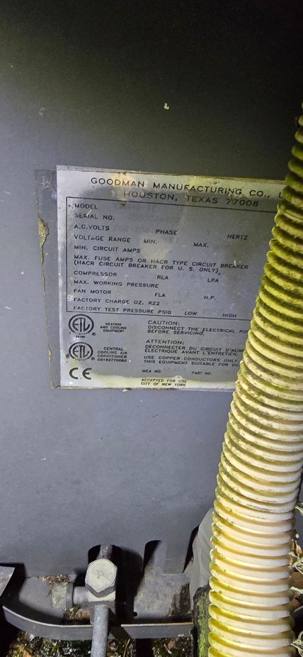 Goodman condenser unit - DoItYourself.com Community Forums