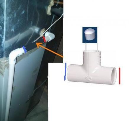 Evaporator tee on A/C drain line - DoItYourself.com Community Forums