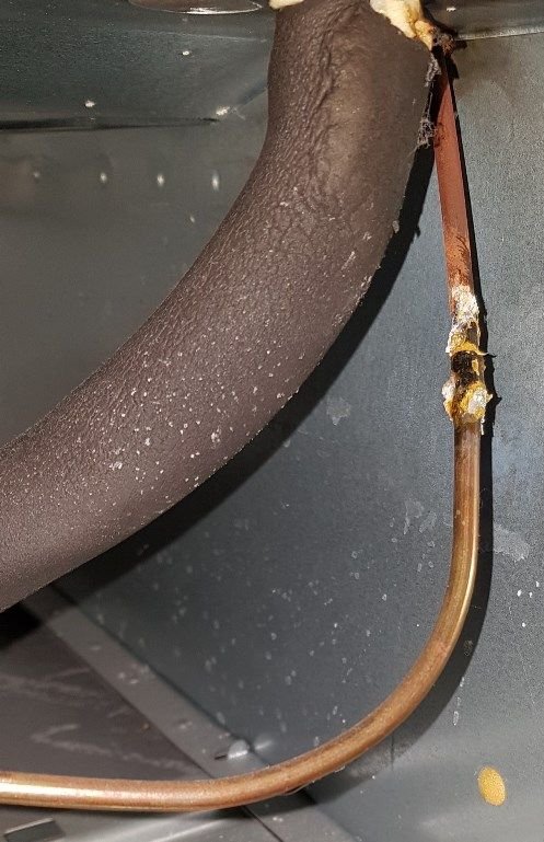 Corrosion on freezer copper pipes - DoItYourself.com Community Forums