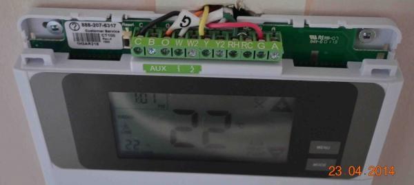 Heat pump wiring with 2gig CT100 - DoItYourself.com Community Forums