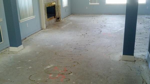 how to work my floor around these two pillars in living room ...