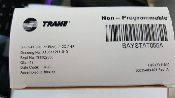 Need help wiring from old Baystat 239a to Trane(Honeywell) NP Digital ...