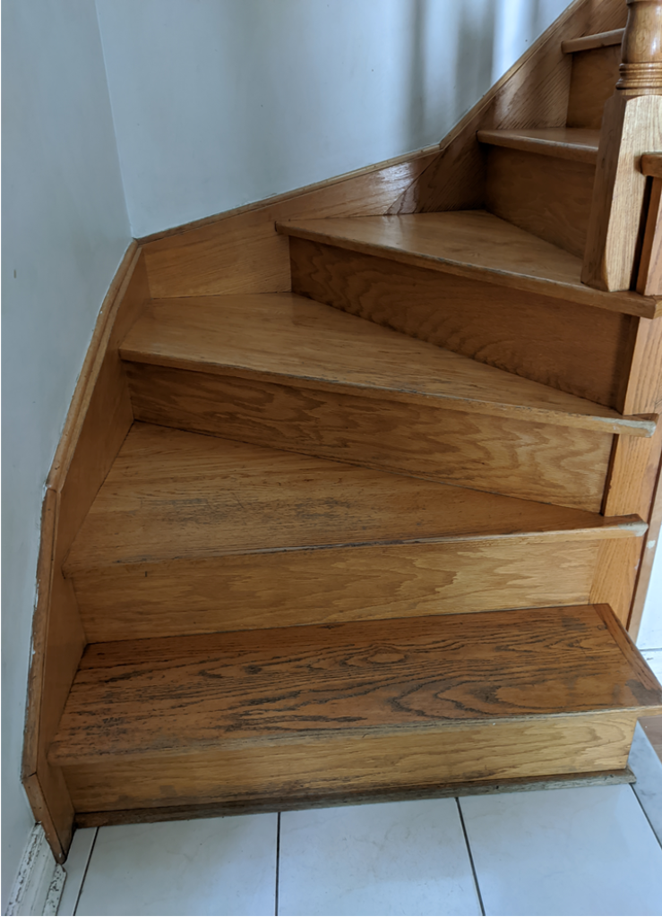 Trouble with pie shaped stairs - DoItYourself.com Community Forums