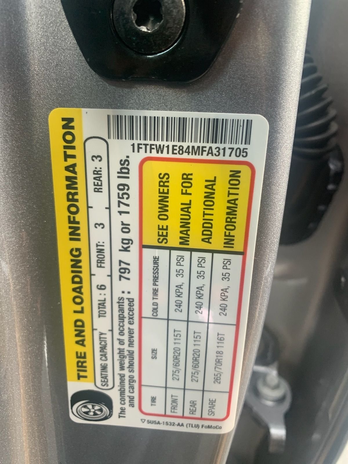 XLT Powerboost Payload Stickers - Ford F150 Forum - Community of Ford ...