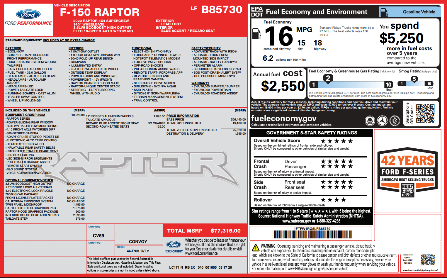 Window sticker lookup - Page 7 - Ford F150 Forum - Community of Ford ...