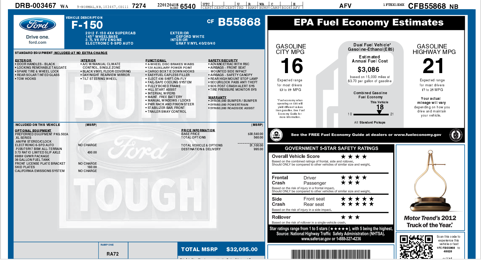 Preferred Equipment PKG.502A - Ford F150 Forum - Community of Ford ...